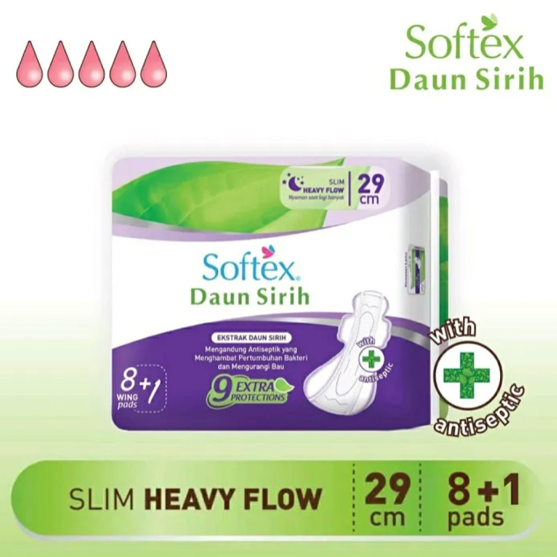 Jual Softex Daun Sirih Pembalut 29 cm 8s+1 | Shopee Indonesia