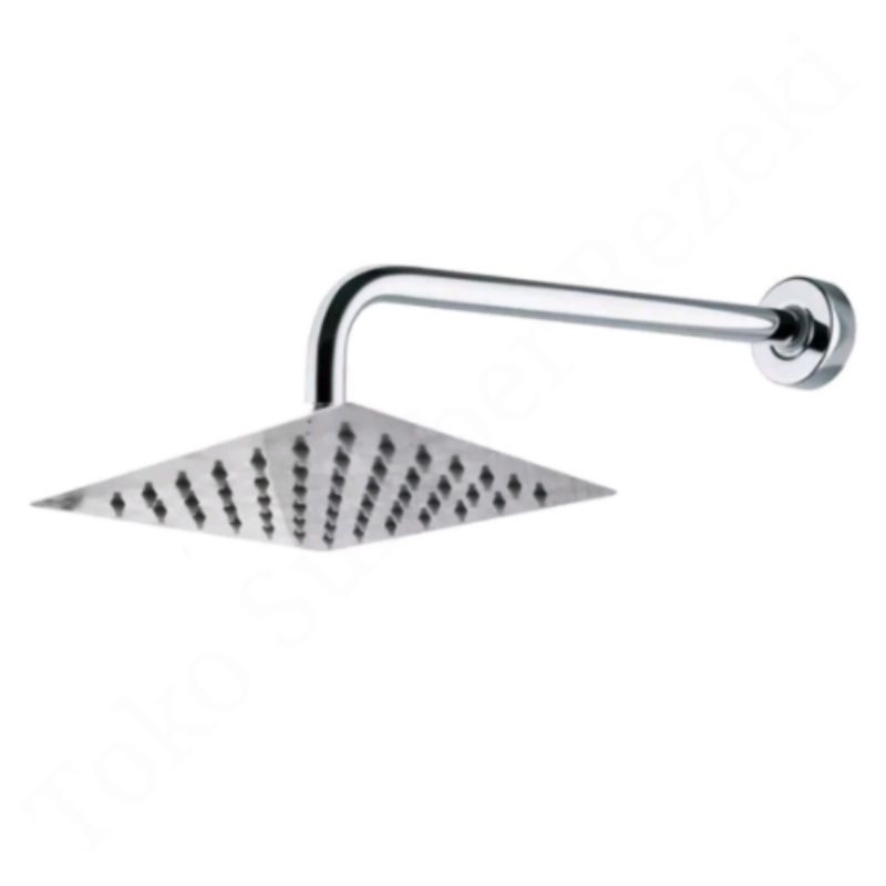 Jual Shower Arm Air Hujan Kran Tiang Rainfall Stainless Steel Tembok ...