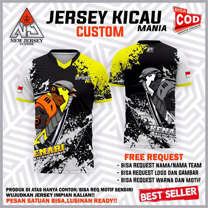Jual Jersey Kicau Kenari Custom Desain | Shopee Indonesia