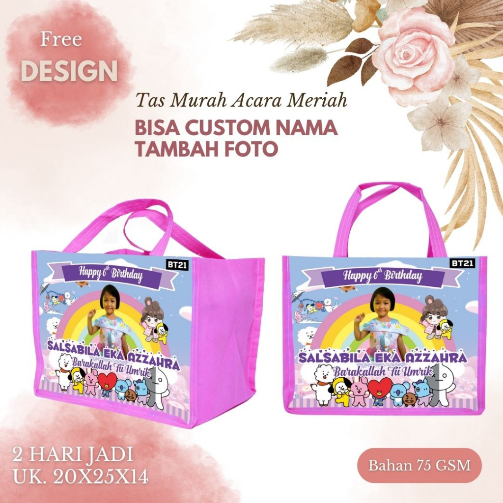 Jual Tas Ultah / Souvenir Ulang Tahun Anak Gambar Kuda Poni/ Goodie Bag ...