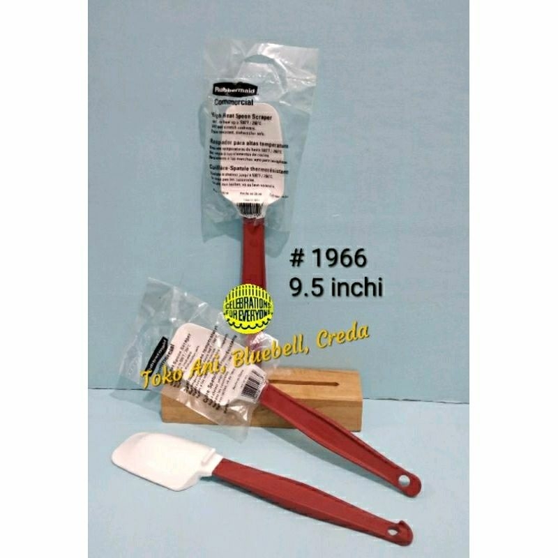 Jual Rubbermaid NSF High Heat Spoon Scraper 9.5 inch / Spatula tahan ...