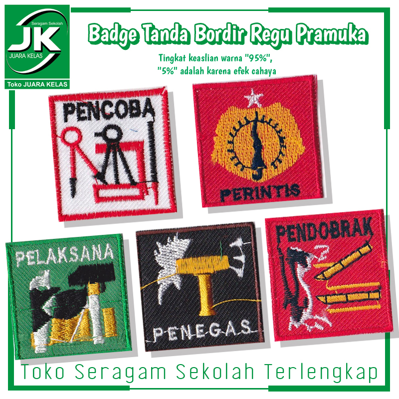 Jual [Toko Juara Kelas] Bet/Badge Tanda Bordir Regu Pramuka Penegak ...
