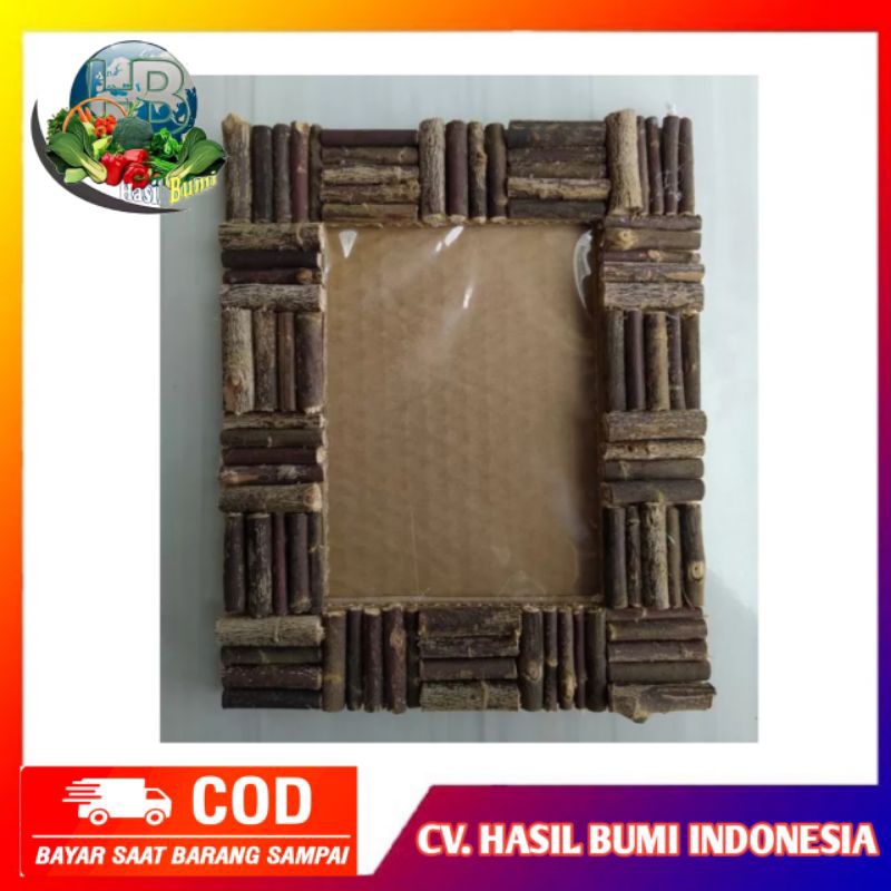 Jual Bingkai pigura foto ranting pohon bahan kerajinan prakarya anak ...