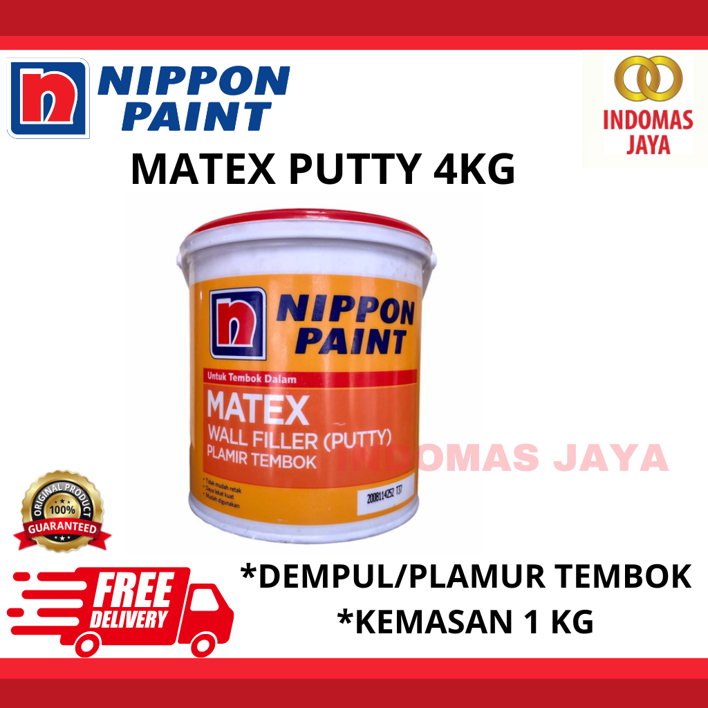 Jual MATEX Dempul Plamir Plamur Pelamir Tembok Wall Filler Putty 4Kg 4 Kg / Plamir Tembok ...