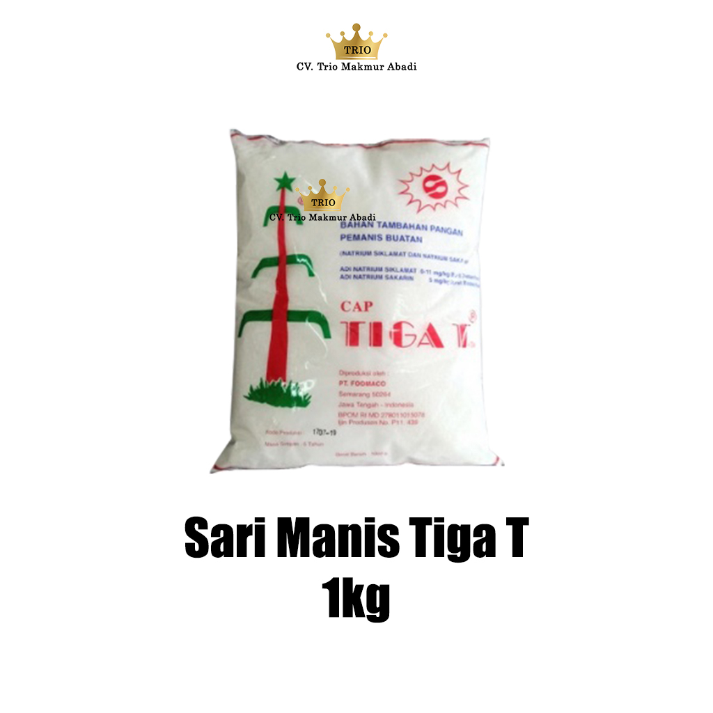 Jual Sari manis Sodium Cyclamate cap tiga t 1kg | Shopee Indonesia
