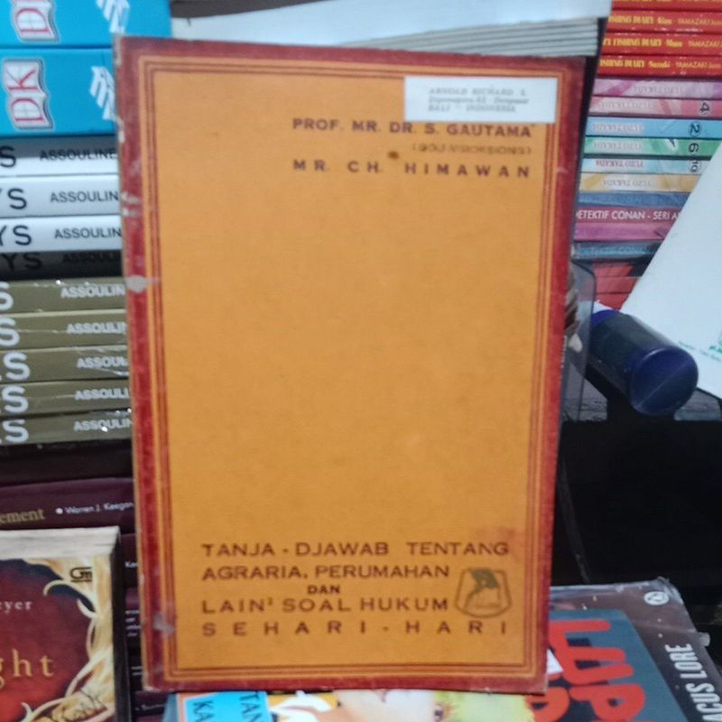 Jual Tanya Jawab Tentang Agraria Perumahan Dan Lain Lain Soal Hukum