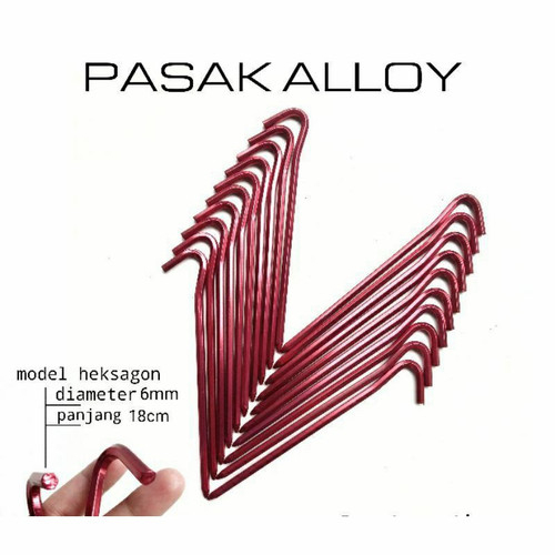 Jual PASAK TENDA ALLOY PASAK BESI PASAK ALLOY PASAK TENDA CAMPING PASAK ...