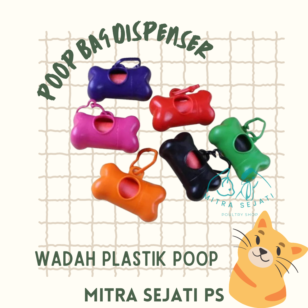 Jual Poop Bag Dispenser Bentuk Tulang Wadah Plastik Sampah Poop Kucing ...