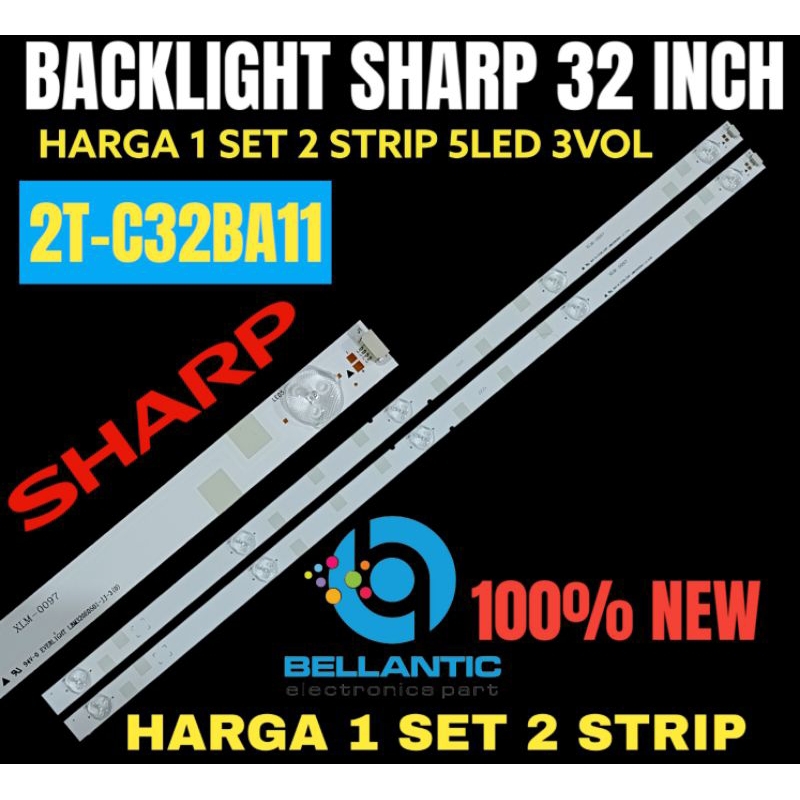 Jual BACKLIGHT TV LED SHARP 32 INCH 2T-C32BA11 BACKLIGHT TV LED 32 INCH | Shopee Indonesia
