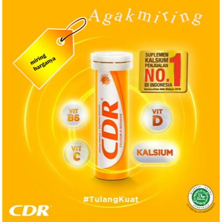 Jual CDR 10 tablet Suplemen Kalsium Rasa Orange 10 pcs | Shopee Indonesia