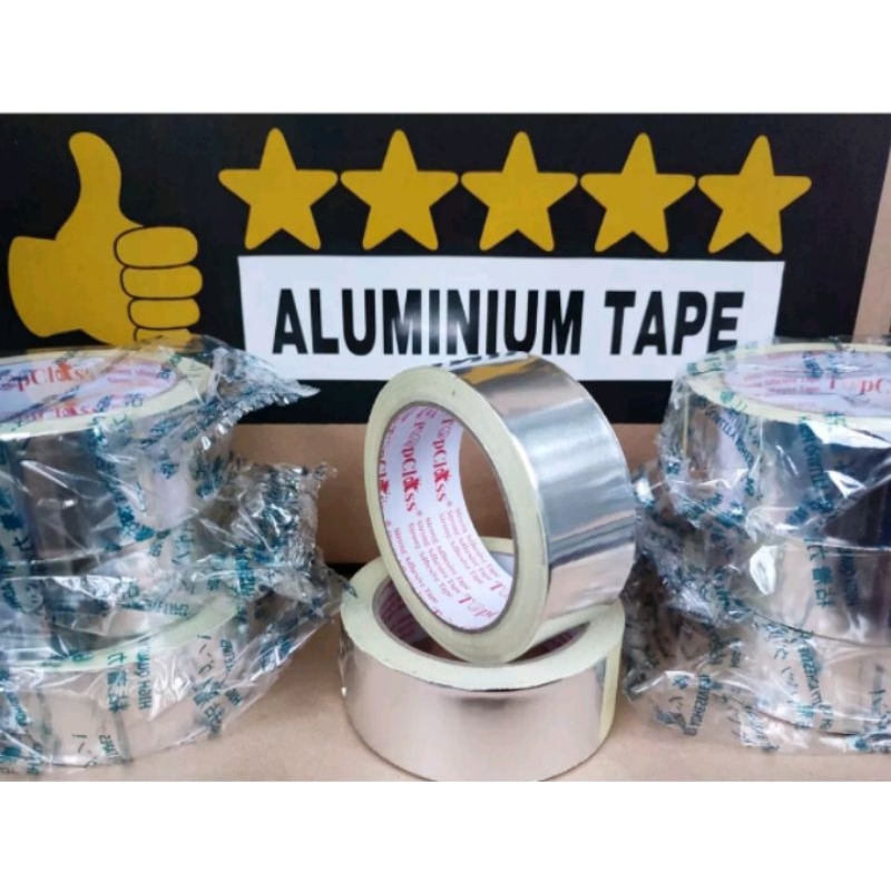 Jual Tambal Panci Alumunium Foil Lakban Alumunium Foil Tape Tahan Panas 30 cm | Shopee Indonesia