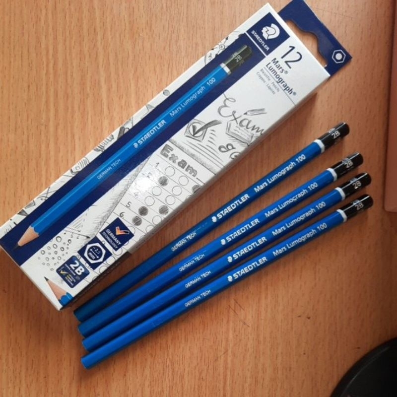Jual pensil 2b staedtler(asli) | Shopee Indonesia