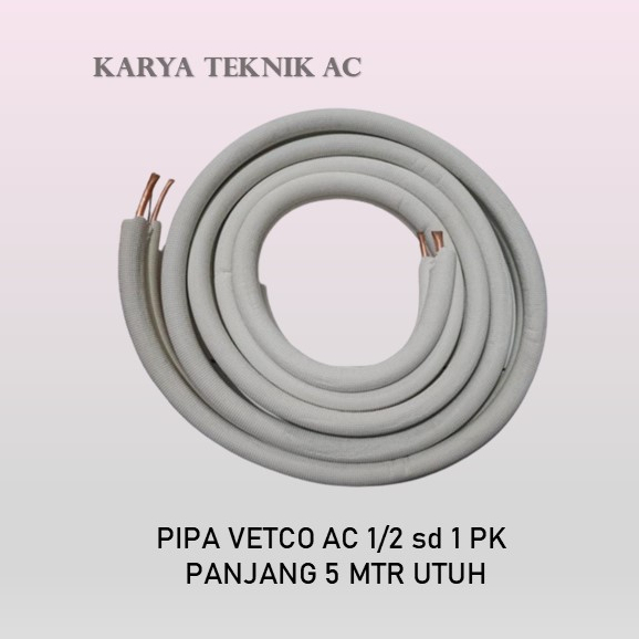 Jual PIPA VECTO AC 1/2 sd 1 PK PANJANG 5 MTR UTUH | Shopee Indonesia
