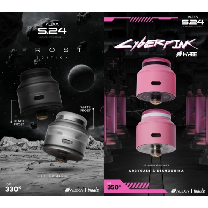 Jual Alexa S.24 RDA 24MM Single Coil by Alexa x Inhale | Shopee Indonesia