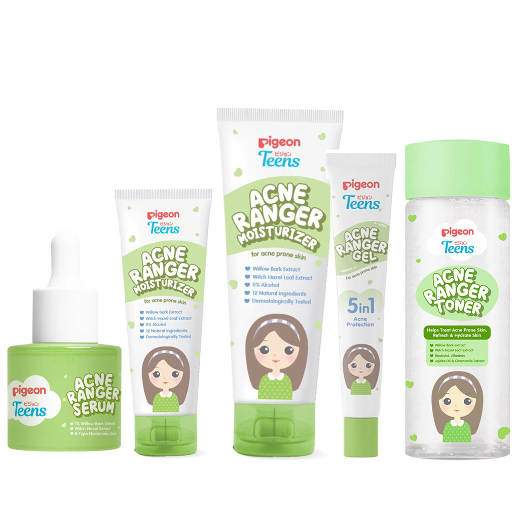 Jual Pigeon Teens Acne Ranger Series (Serum/Toner/Gel/Moisturizer ...