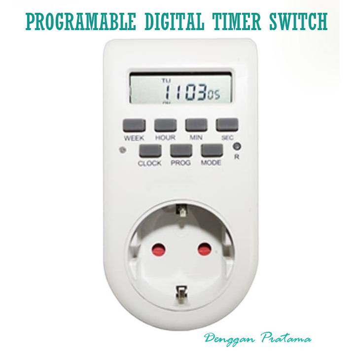 Jual Stop Kontak Timer Digital / Programable Timer Switch Steker ...