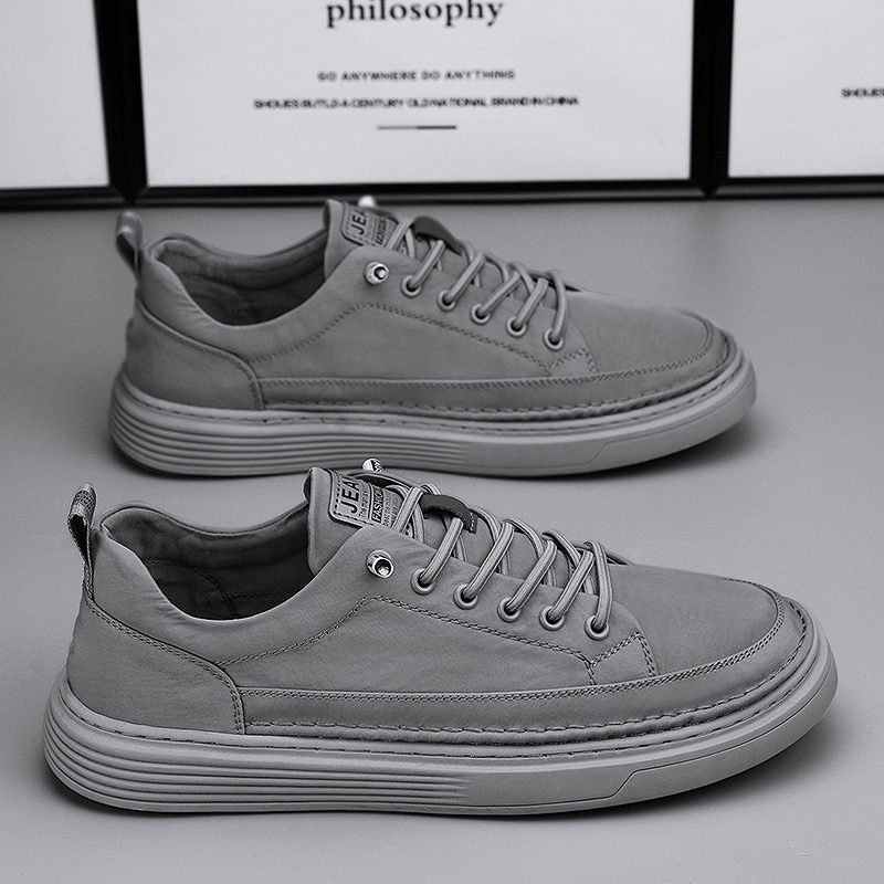 Jual Highland Sepatu Pria Abu Original Sneakers Sepatu Cowok Keren Sekolah Sepatu Casual Jalan ...