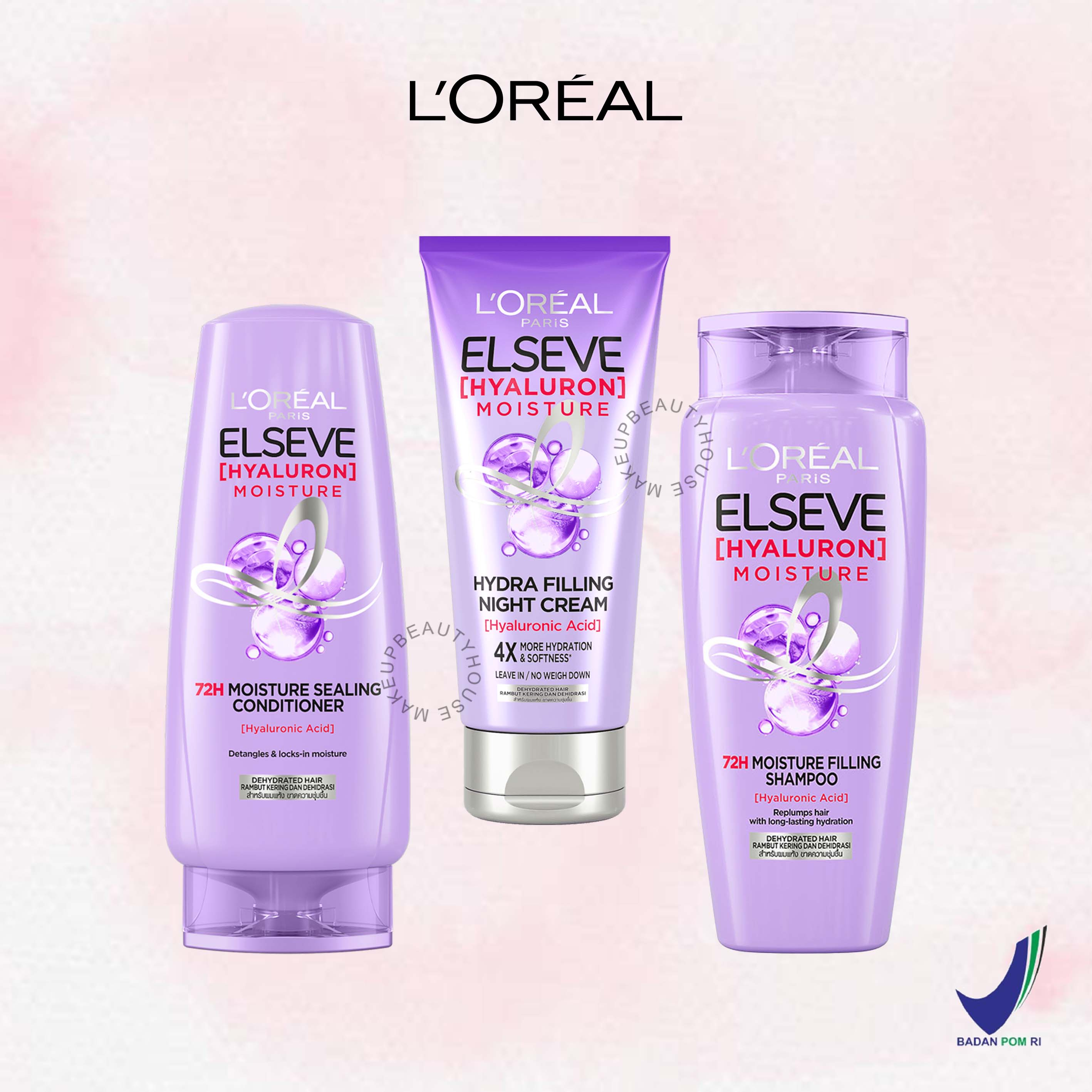 Jual LOREAL PARIS ELSEVE Hyaluron Moisture Series - Night Cream 150ml ...