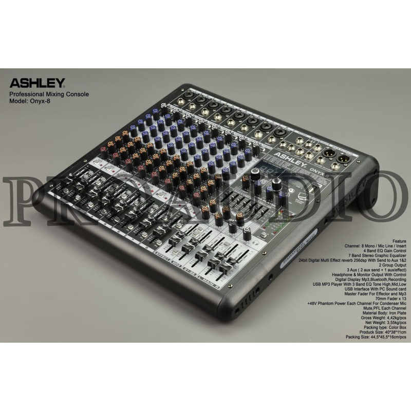 Jual Mixer Audio Ashley 8 channel Onyx 8 / Onyx8 / Onyx-8 Original ...