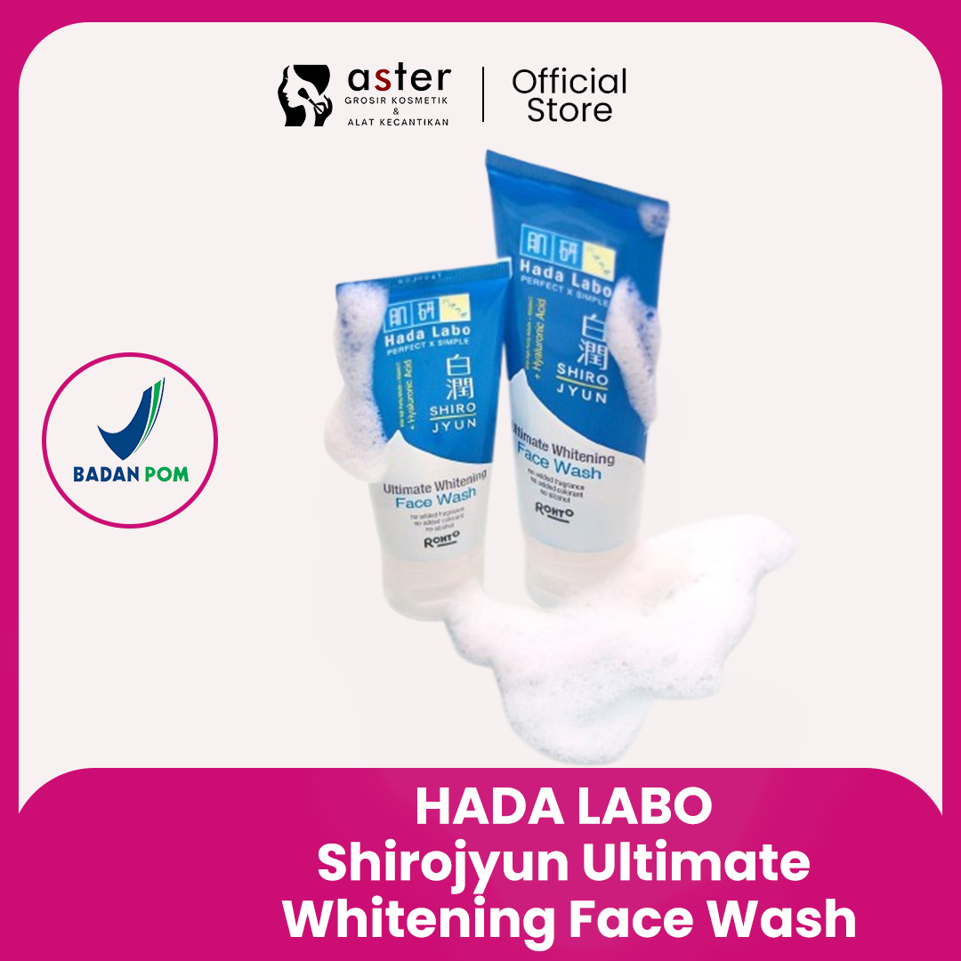 Jual Aster Kosmetik - Hada Labo Shirojyun Ultimate Whitening Face Wash ...