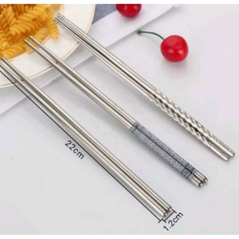 Jual Sumpit Stainless Alat Makan Sumpit | Shopee Indonesia