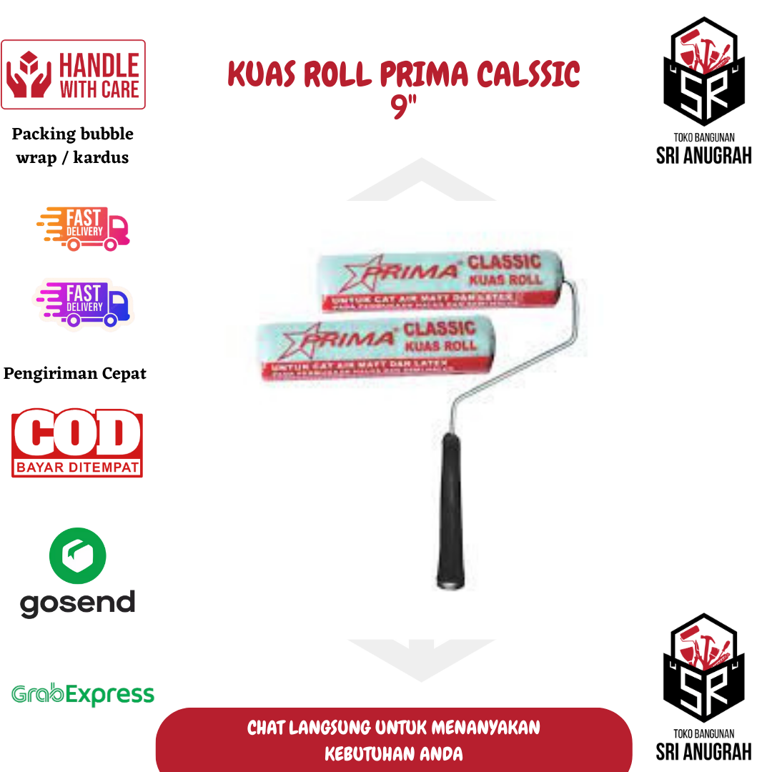 Jual PRIMA CLASSIC Kuas Roll Gagang | Shopee Indonesia