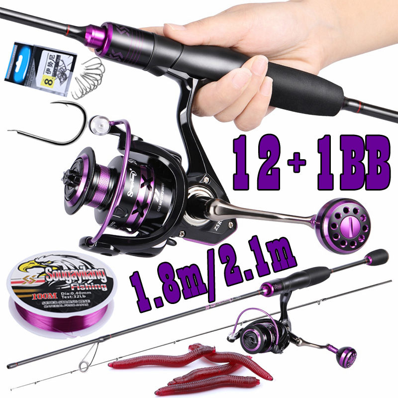Jual Joran Pancing Set 1.8m 2.1m oran Pancing Carbon Fiber Spinning ...
