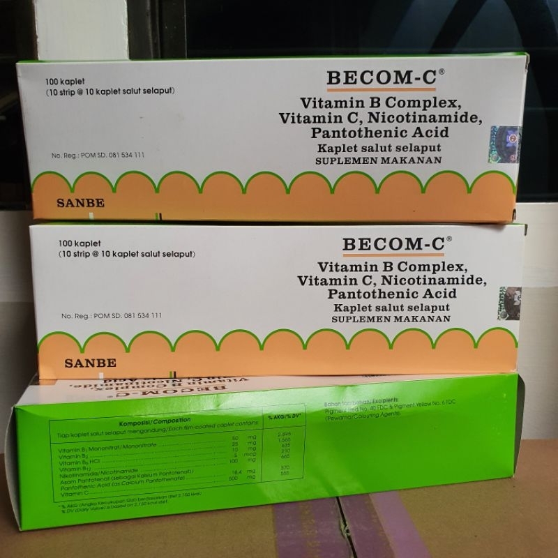 Jual Becom C Multivitamin Vitamin 1box 10 strip | Shopee Indonesia
