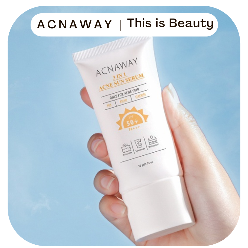 Jual ACNAWAY 3 in 1 Acne Sun Serum Sunscreen Serum with SPF FOR ACNE SKIN | Shopee Indonesia