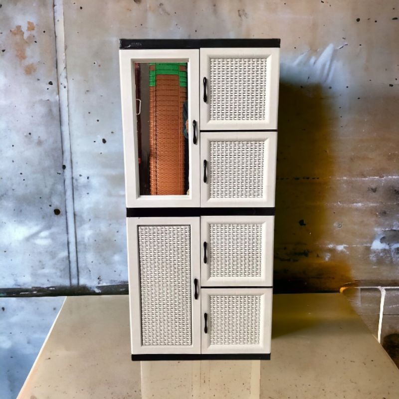 Jual LEMARI PLASTIK NAPOLLY NAPOLI CABINET ROTAN TIPE CABRO 5C.4MU ...