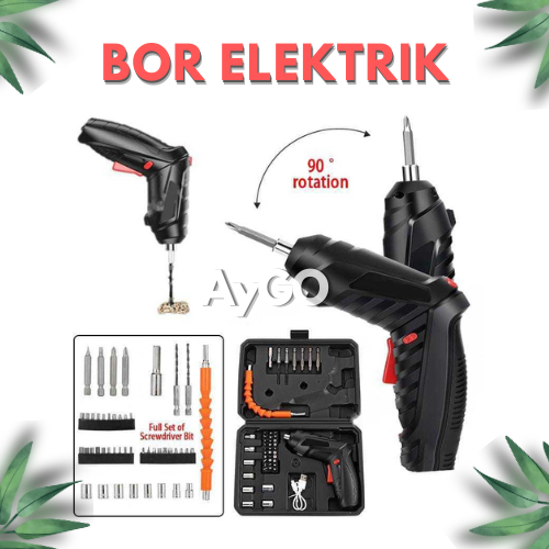 Jual Set Bor 2 IN 1 Cordless Screwdriver 4.2 V / Kunci Electric ...