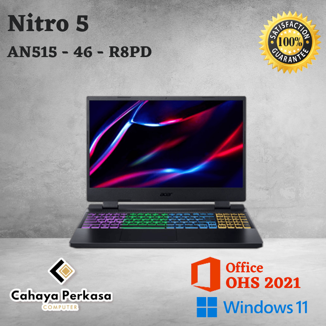 Jual ACER NITRO 5 AN515 46 R8PD R7 6800H 16GB 512GB RTX3060 15.6"FHD ...