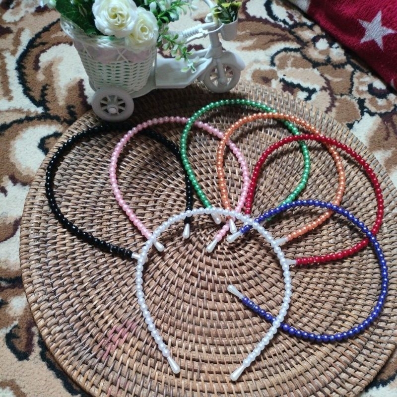 Jual Bando mutiara/bando Korea(bebas pilih warna) | Shopee Indonesia