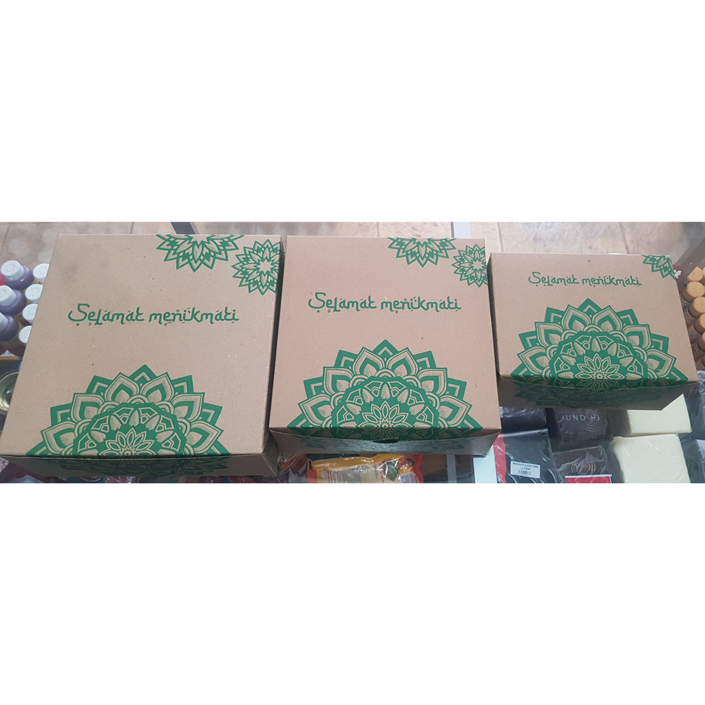 Jual Kotak Nasi Motif / Dus Nasi / Dus Snack / Kotak Snack / Mika Nasi ...