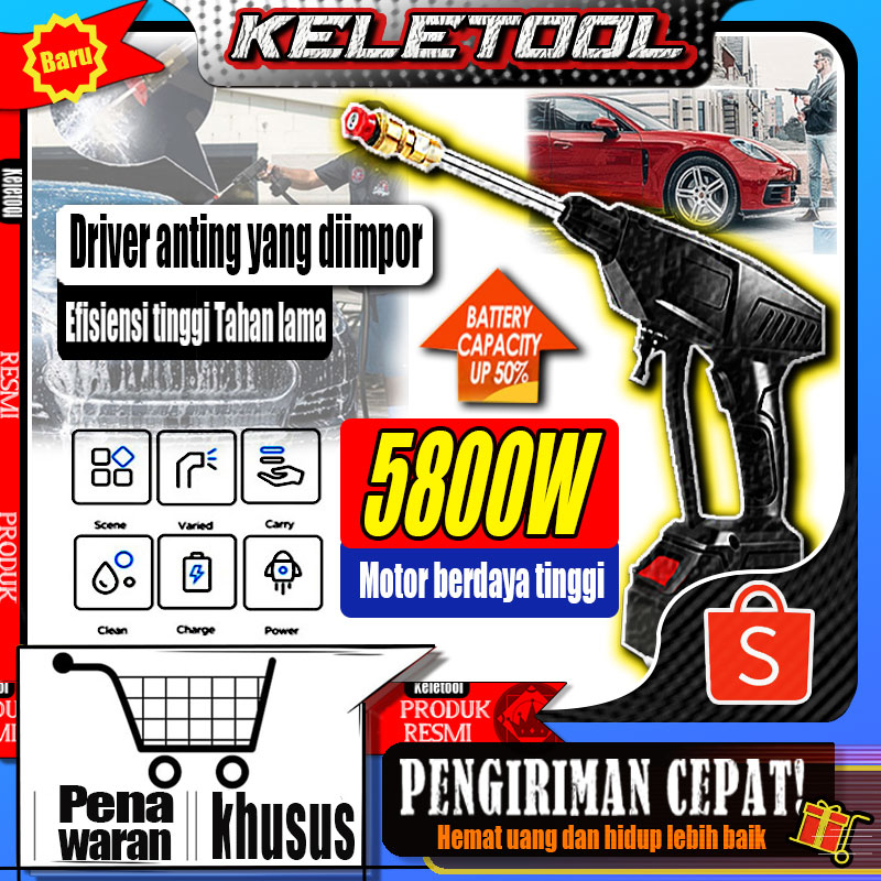 Jual Cordless Water Jet High Pressure Car mencuci pistol air pencuci ...