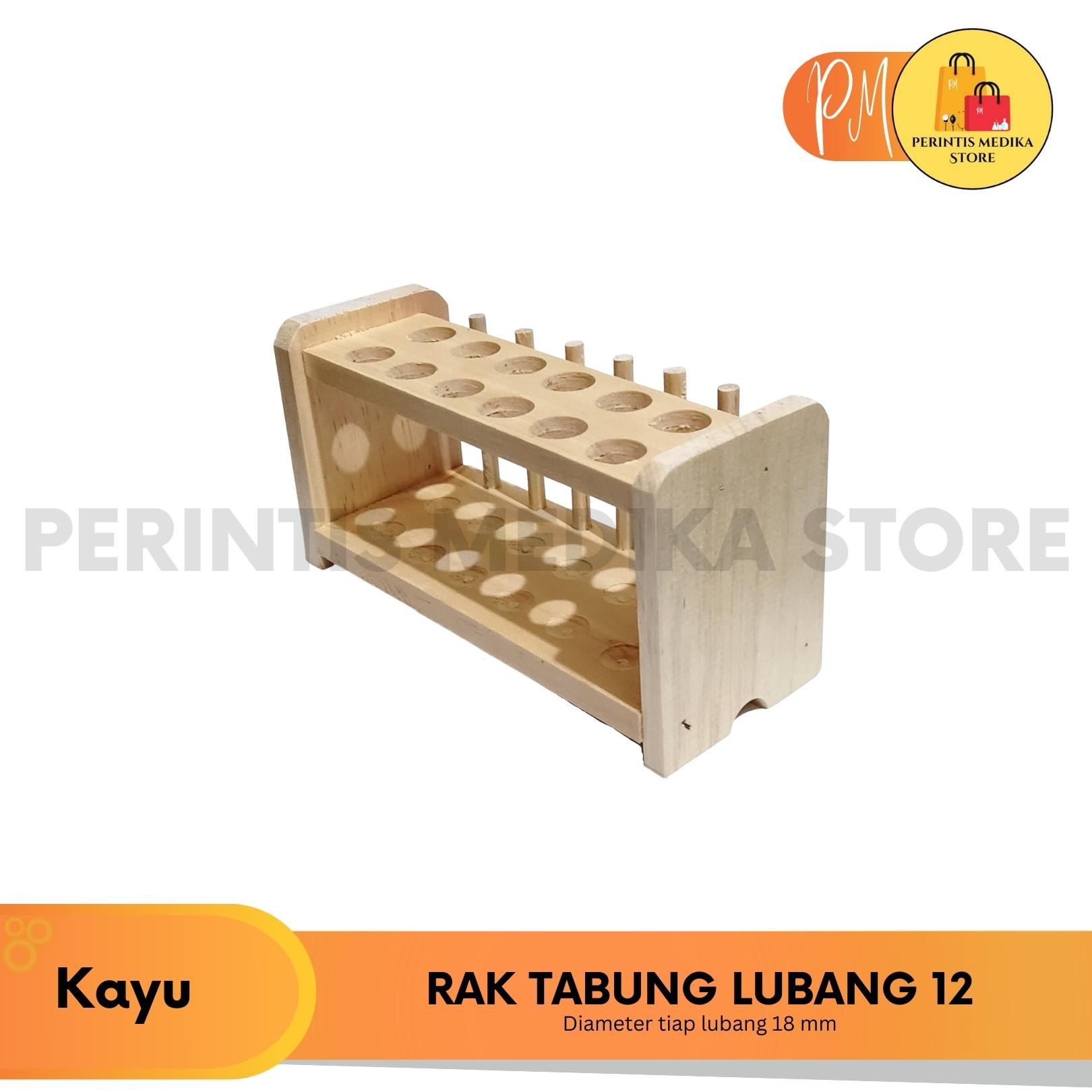 Jual Rak Tabung Reaksi Kayu 12 Lubang | Shopee Indonesia