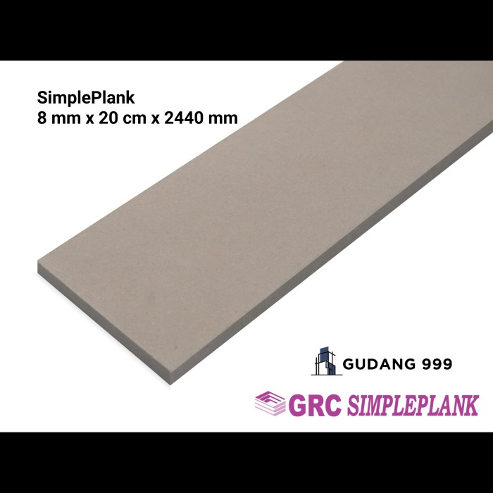 Jual Lisplank Polos / Simpleplank 20x244cm Tebal 8mm - GRC Board ...