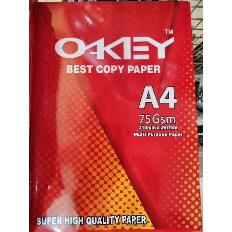 Jual Kertas HVS Okey A4, 75gsm (per RIM) | Shopee Indonesia