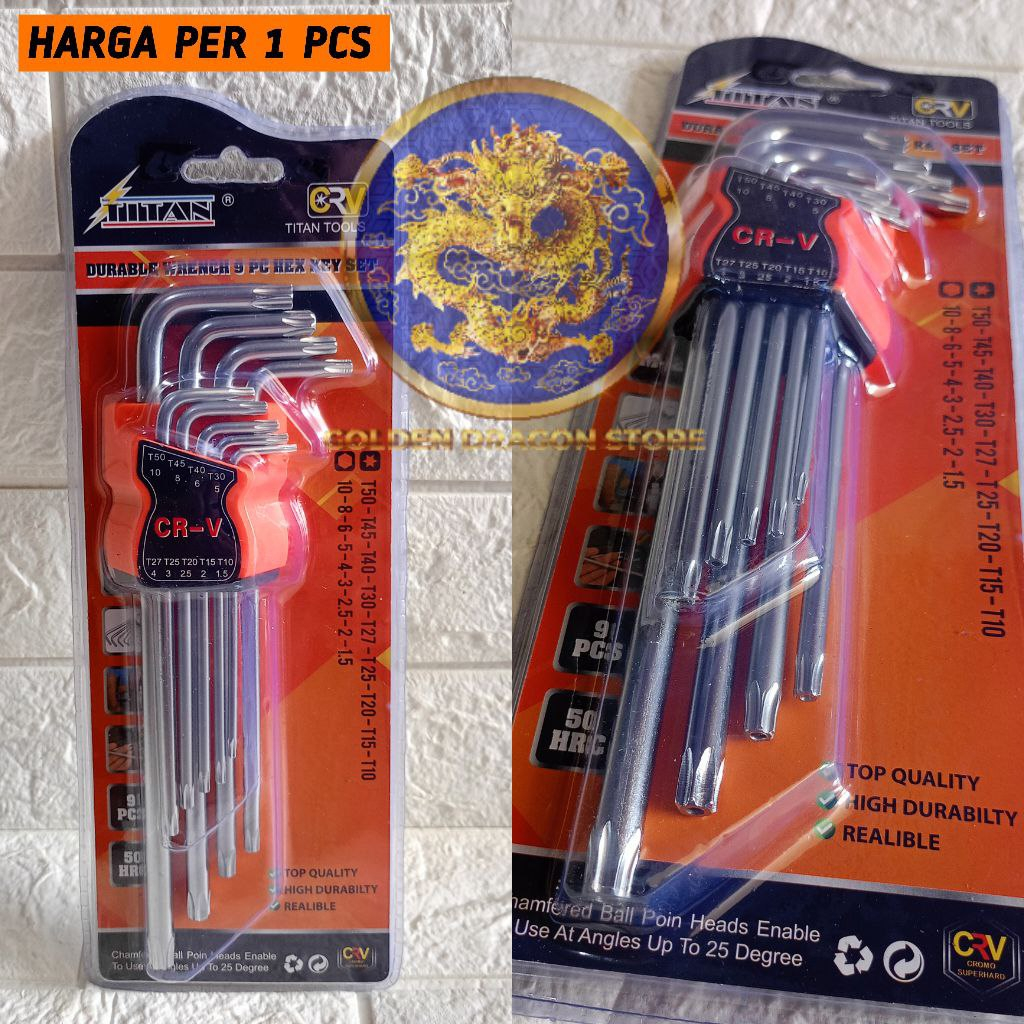 Jual KUNCI L EXTRA LONG 9 PCS / HEX KEY LONG SET ( L BIASA DAN L ...