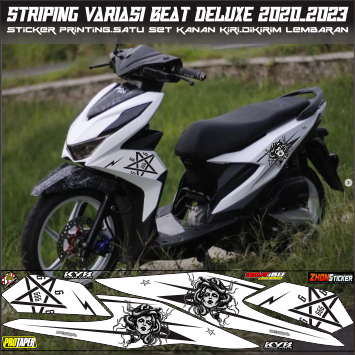 Jual striping variasi honda beat deluxe/beat street 2020/2022 sticker ...