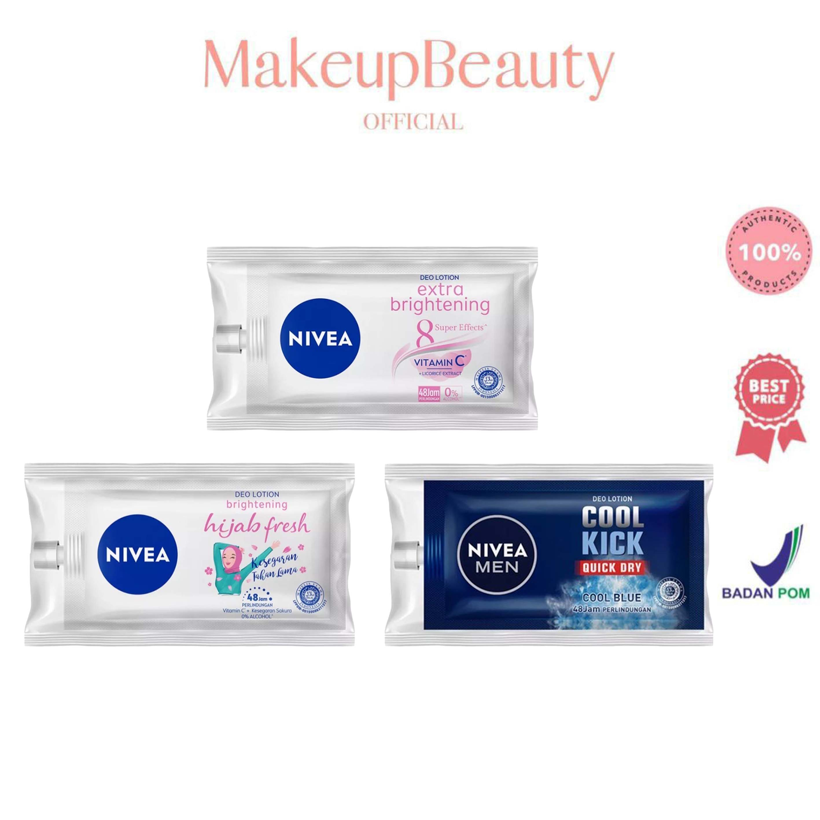 Jual NIVEA Deodorant Deo Lotion Sachet 9ml - Men Ice Cool | Hijab Fresh ...