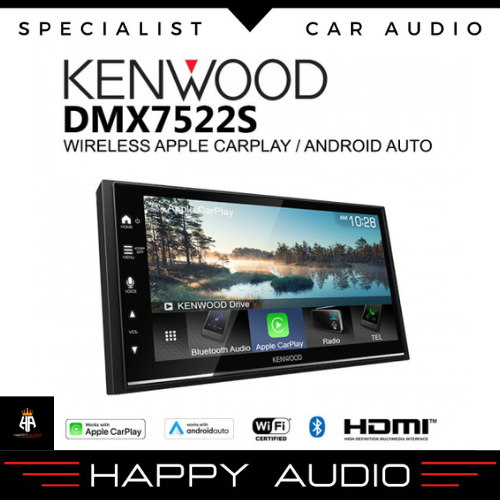 Jual Head Unit Double Din Kenwood DMX7522S Wireless Apple Carplay Android Auto | Shopee Indonesia