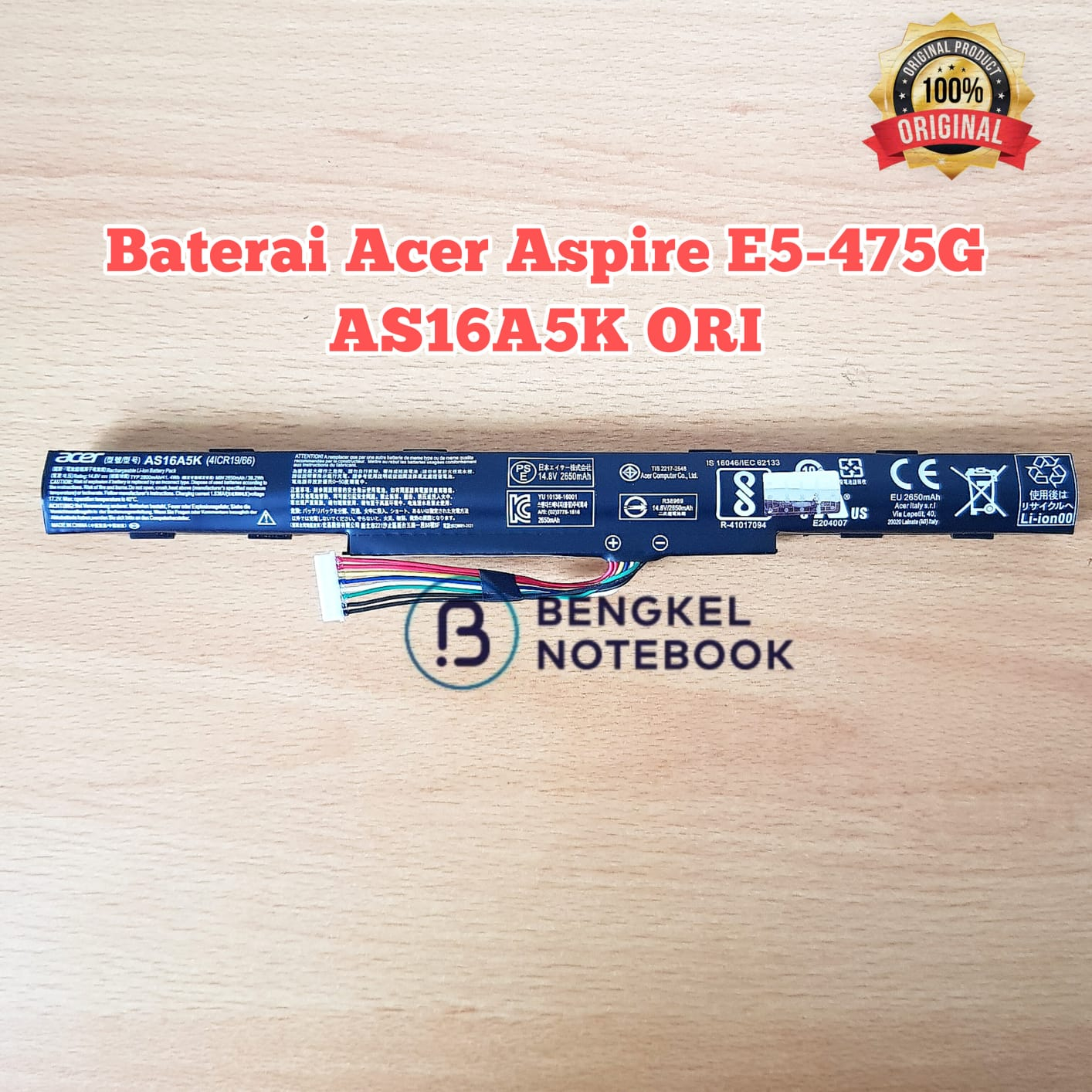 Jual Baterai Acer Aspire E5-475G E5-523G E5-523 E5-553G E5-553 E5-575G ...