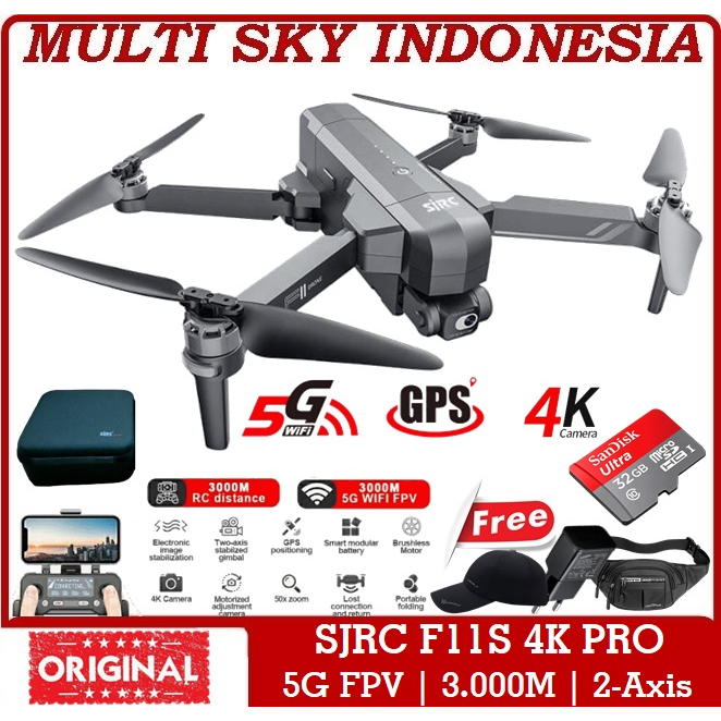 Jual Drone SJRC F11 PRO S PTZ 4K Camera SJRC F11s Pro 3Km Eis Dual ...