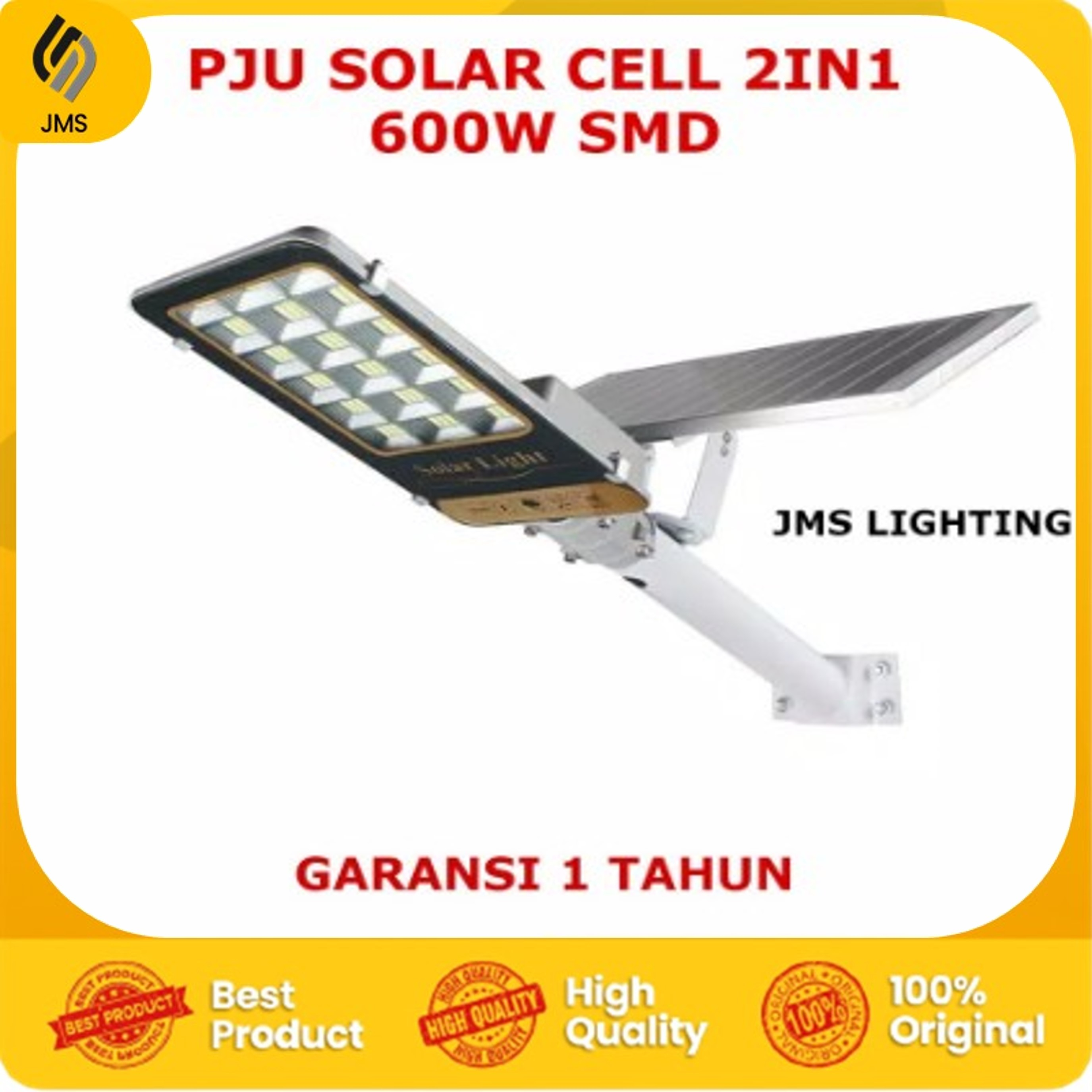 Jual LAMPU JALAN TENAGA SURYA SMD 600 WATT LED PJU SOLAR CELL OUTDOOR ...