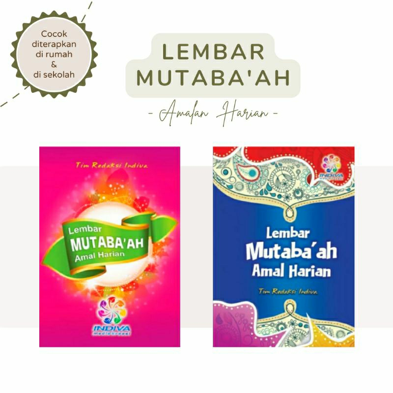 Jual LEMBAR MUTABA'AH AMALAN HARIAN / BUKU MUTABA'AH YAUMIYAH / BUKU ...