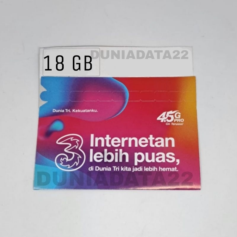 Jual KARTU PERDANA TRI KUOTA 2GB | HAPPY 5GB | HAPPY 8GB | HAPPY 18GB ...