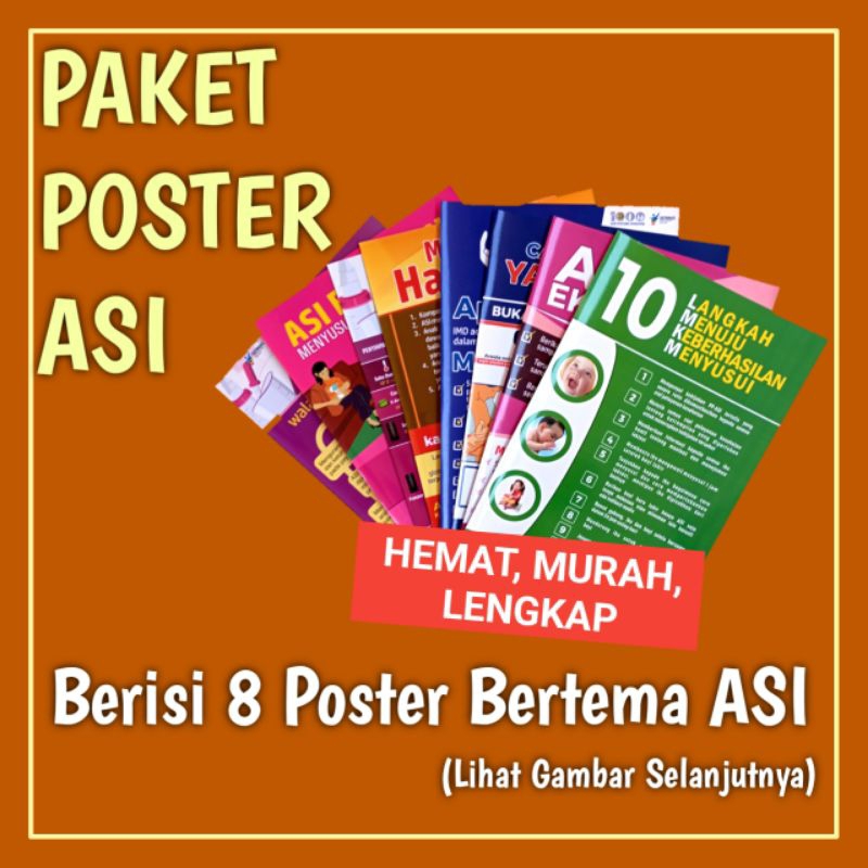 Jual Termurah!!! Paket Poster ASI - ASI - Combo Hemat | Shopee Indonesia