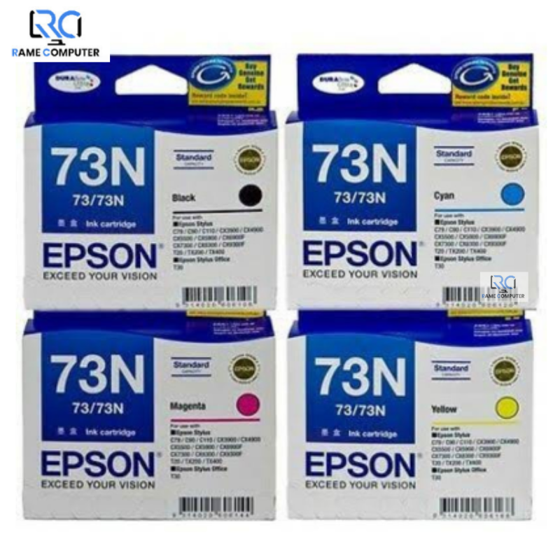 Jual Tinta cartridge Epson 73N black + 73N colour original for T11 ...
