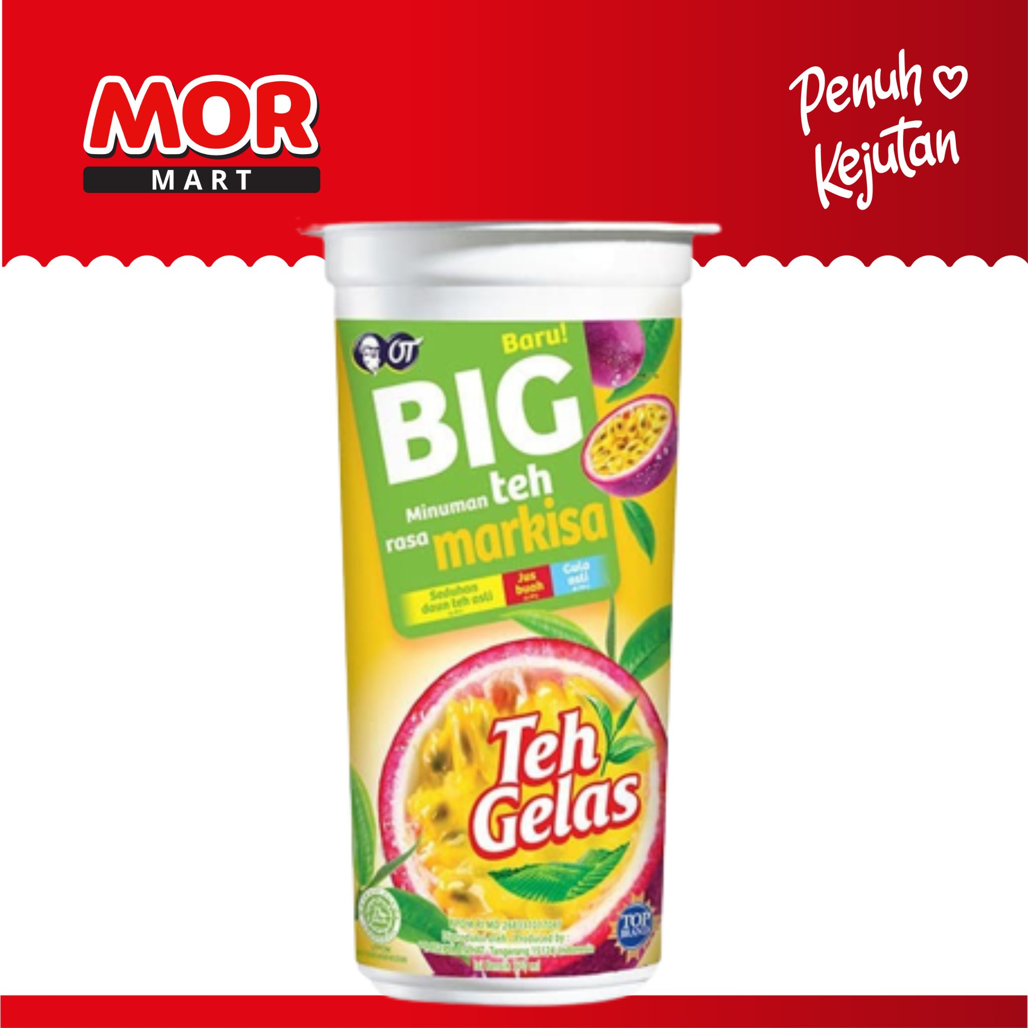 Jual TEH GELAS Markisa Big Cup Teh Manis 270 ml | Shopee Indonesia